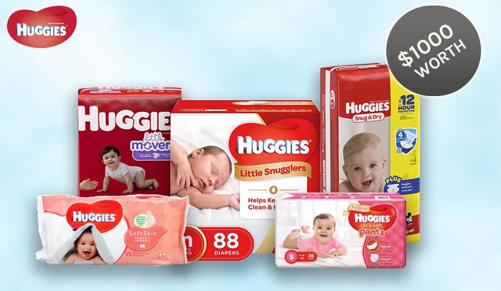 $1,000 in Free Huggies Diapers